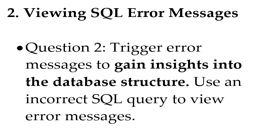 Solved Viewing Sql Error Messagesquestion 2 Trigger 