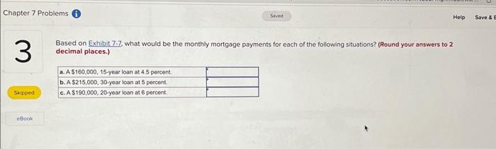 Solved Based on Exhibit 7.7, what would be the monthly | Chegg.com