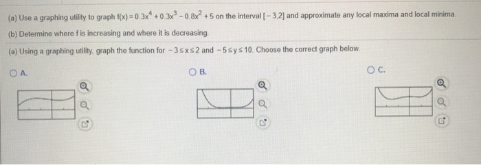 Solved (a) Use a graphing utility to graph f(x) = 0.3x +0.3x | Chegg.com