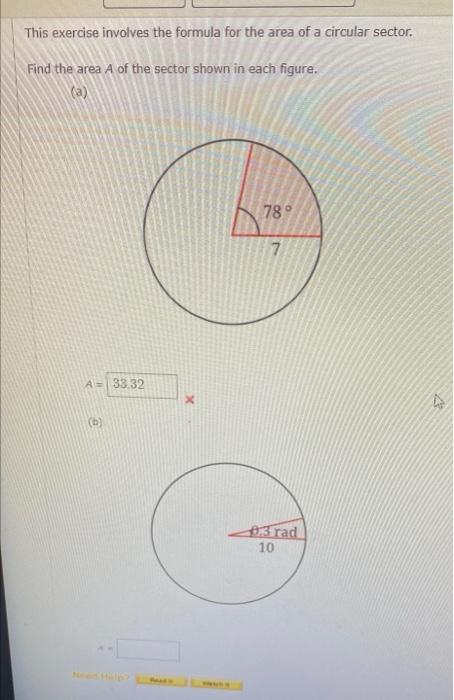 Solved This exercise involves the formula for the area of a | Chegg.com