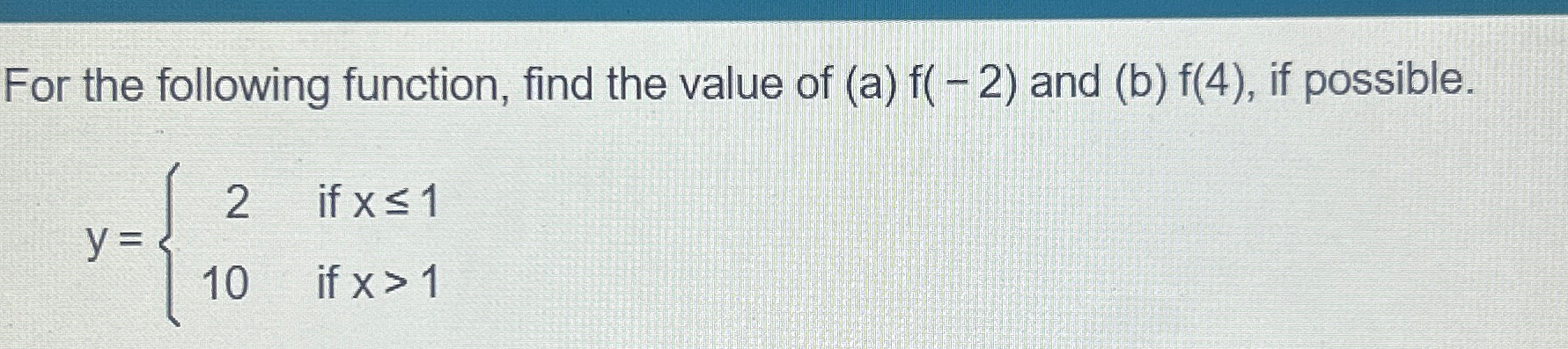 Solved For the following function, find the value of | Chegg.com