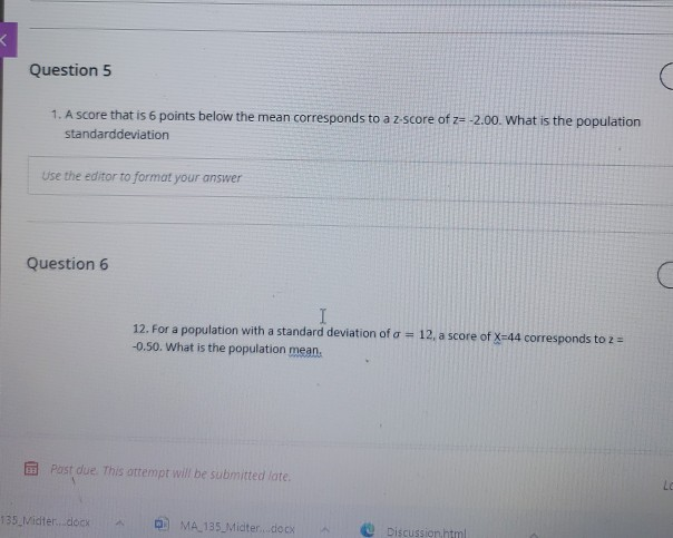 Solved Testion 2 8P 3. For a distribution with a standard | Chegg.com