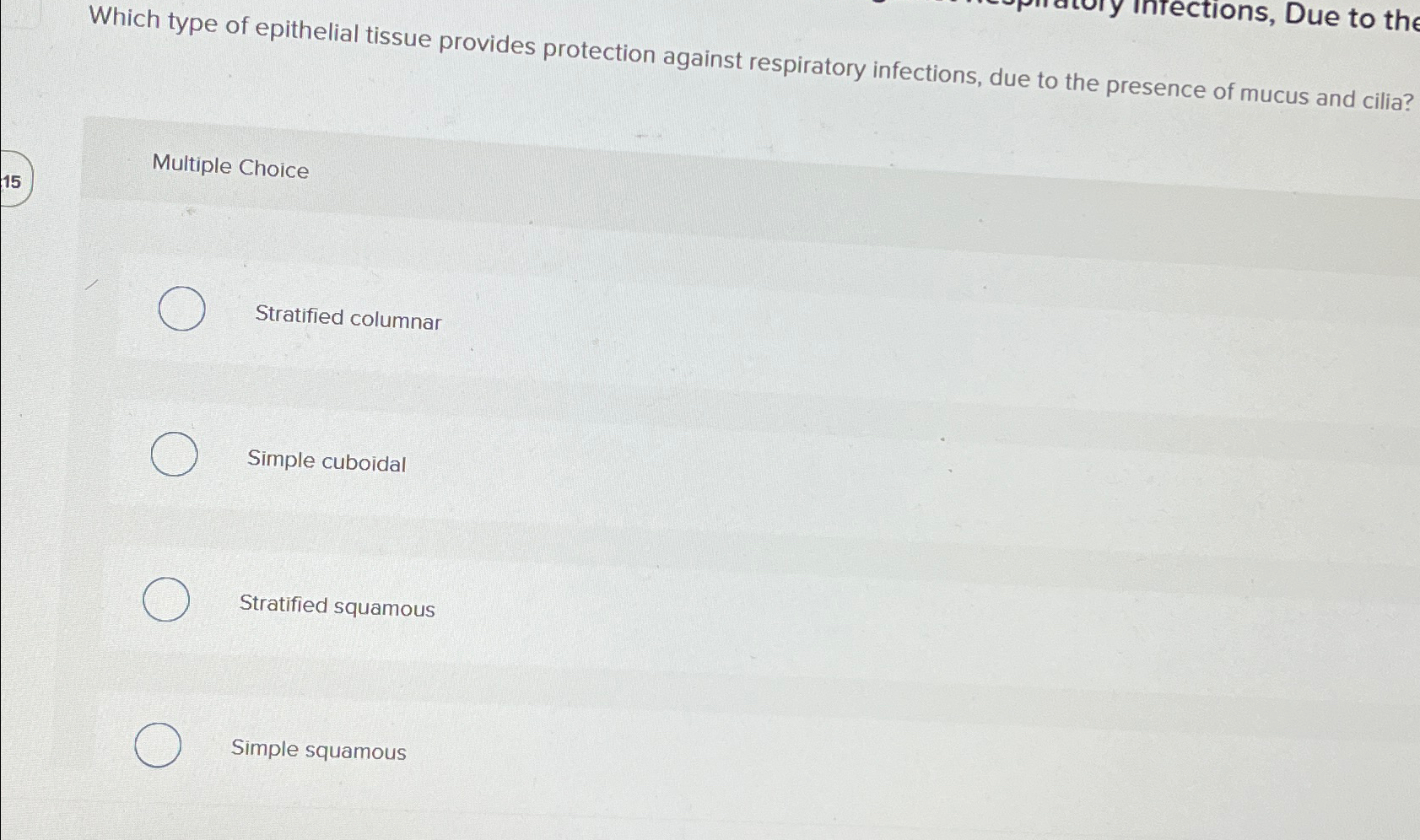 Solved do the15Multiple ChoiceStratified columnarSimple | Chegg.com