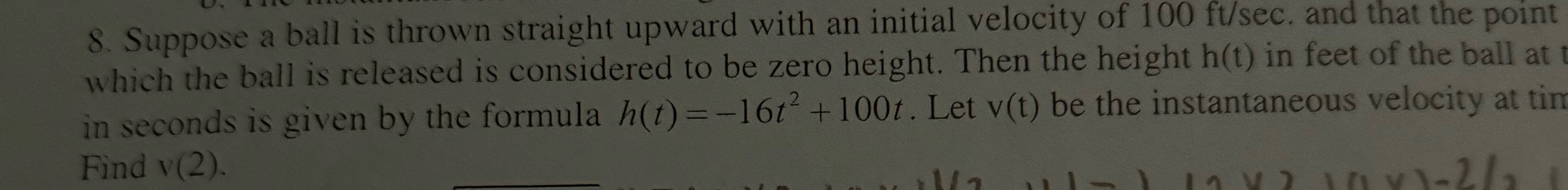 Solved Suppose a ball is thrown straight upward with an | Chegg.com