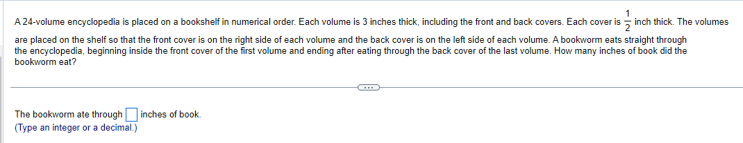 Solved A 24-volume encyclopedia is placed on a bookshelf in | Chegg.com