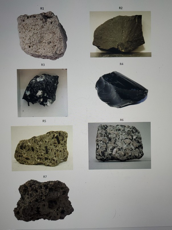 Solved Texture: Sort the rocks according to texture. Write | Chegg.com