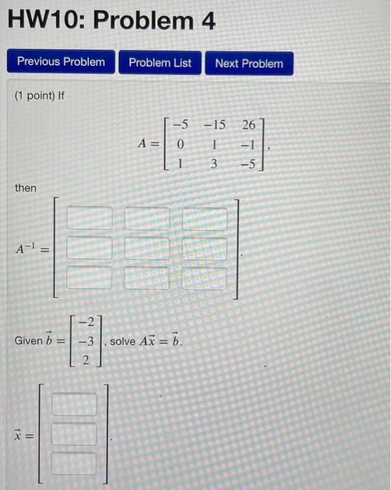 Solved Hw10 Problem 2 Previous Problem Problem List Next 3165
