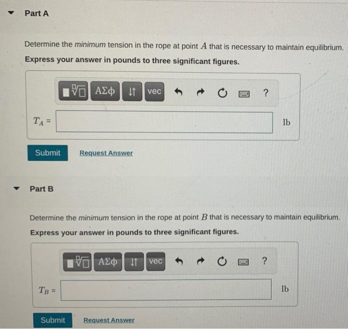 Solved Take μs=0.10 between the rope and the fixed post D | Chegg.com