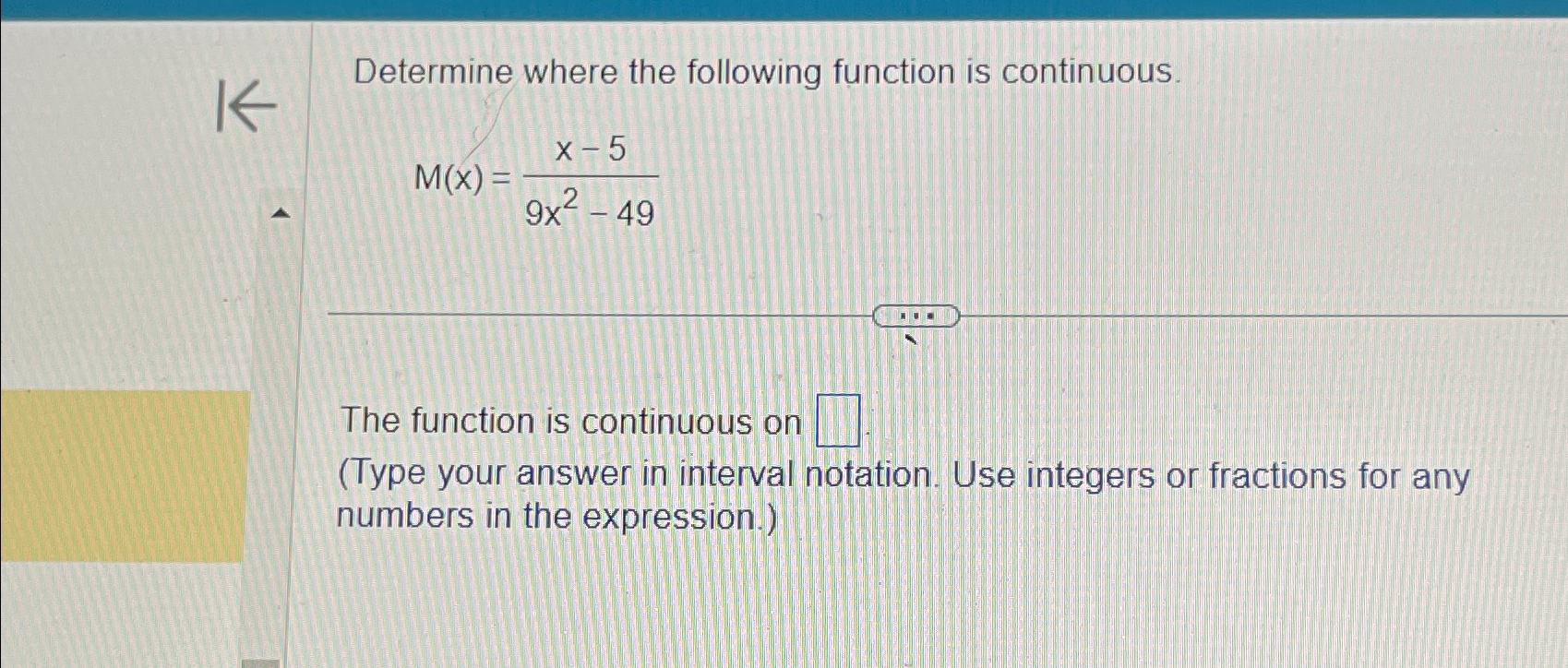 Solved Determine where the following function is | Chegg.com