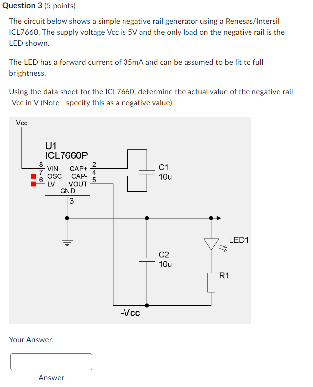Solved Question 3 (5 points)The circuit below shows a | Chegg.com Solved Question 3 (5 points)The circuit below shows a | Chegg.com