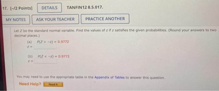 Solved 17. (-12 points) DETAILS TANFIN12 8.5.017. MY NOTES | Chegg.com Solved 17. (-12 points) DETAILS TANFIN12 8.5.017. MY NOTES | Chegg.com