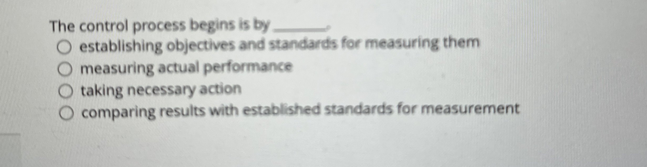 Solved The control process begins is byestablishing | Chegg.com
