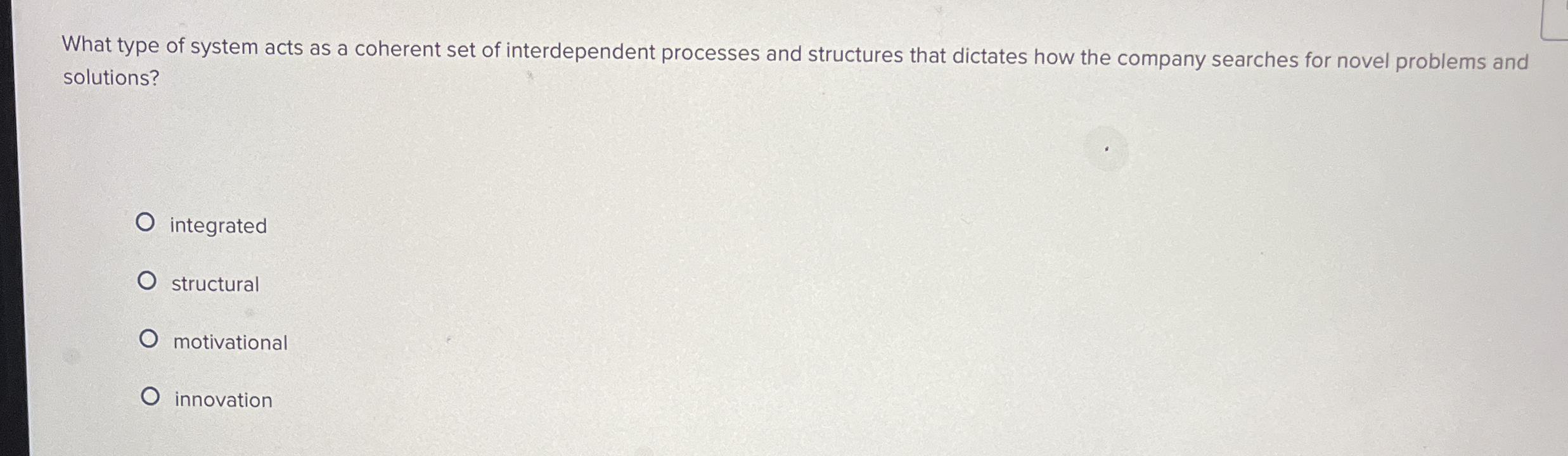 Solved What type of system acts as a coherent set of | Chegg.com