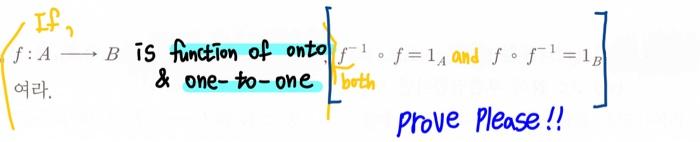 Solved If f: A — B is function of onto l'of=14 and fofl=1 | Chegg.com