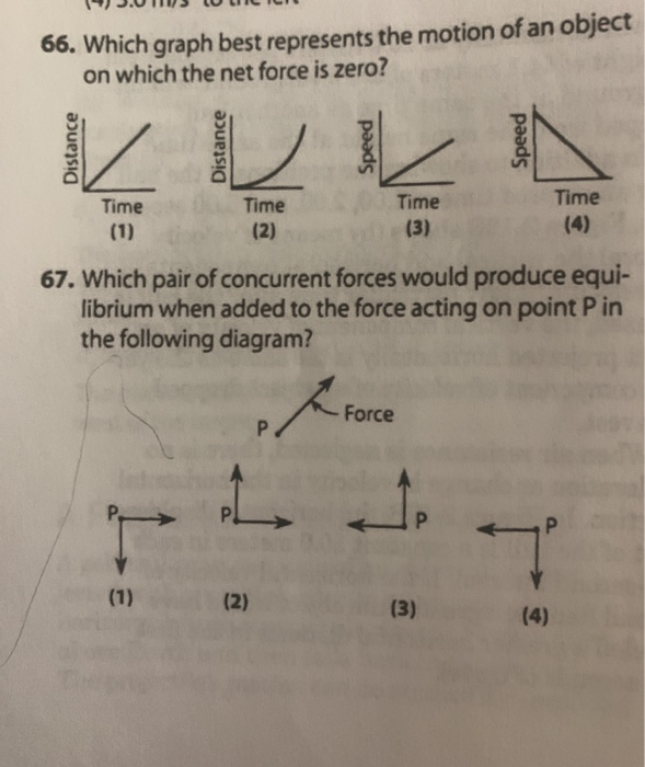 Solved 66. Which graph best represents the motion of an | Chegg.com