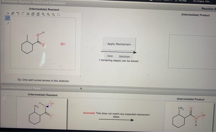 Solved (intormediate) Product Tip: Only add curved arrows in | Chegg.com