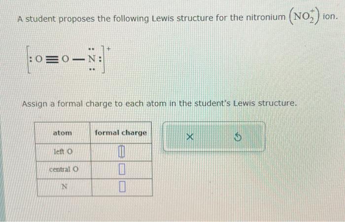 Solved A student proposes the following Lewis structure for | Chegg.com