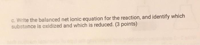 Solved Question 3: Redox Titration (11 points) Use the image | Chegg.com