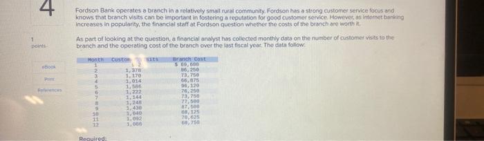 Solved Fordson Bank operates a branch in a relatively small | Chegg.com Solved Fordson Bank operates a branch in a relatively small | Chegg.com