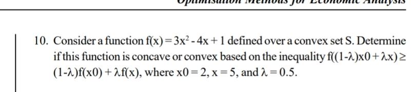 Solved Consider a function f(x)=3x2-4x+1 ﻿defined over a | Chegg.com