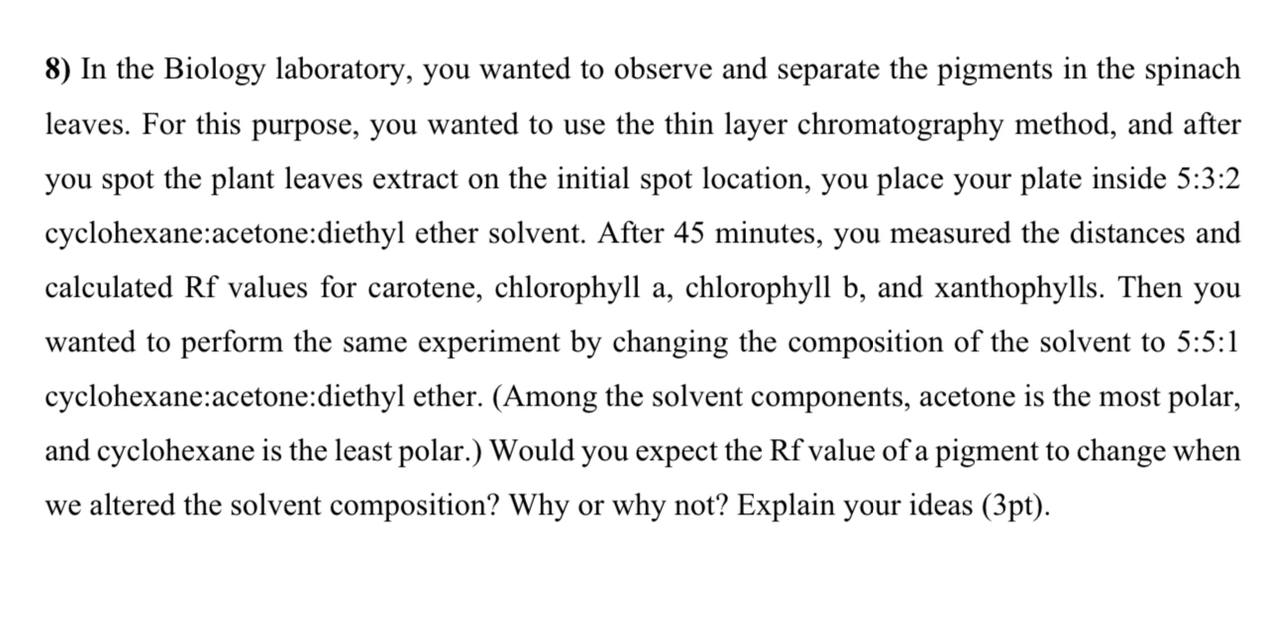 Solved In the Biology laboratory, you wanted to observe and | Chegg.com