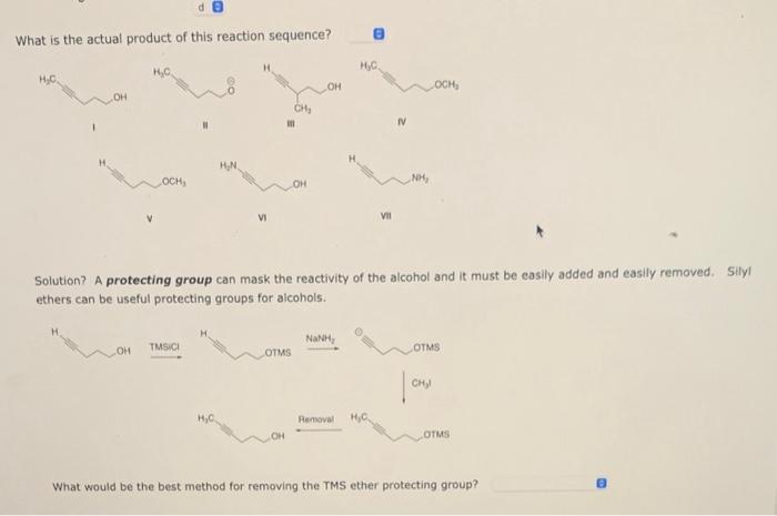 Solved Silyl Ethers as Protecting Groups Alcohols are | Chegg.com