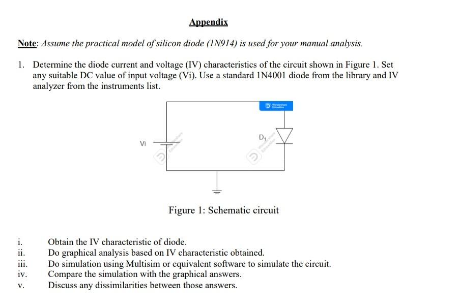 Solved Note: Assume the practical model of silicon diode | Chegg.com