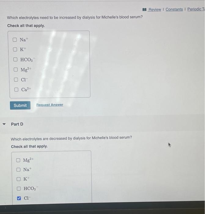 Solved Which electrolyte concentrations are higher than | Chegg.com