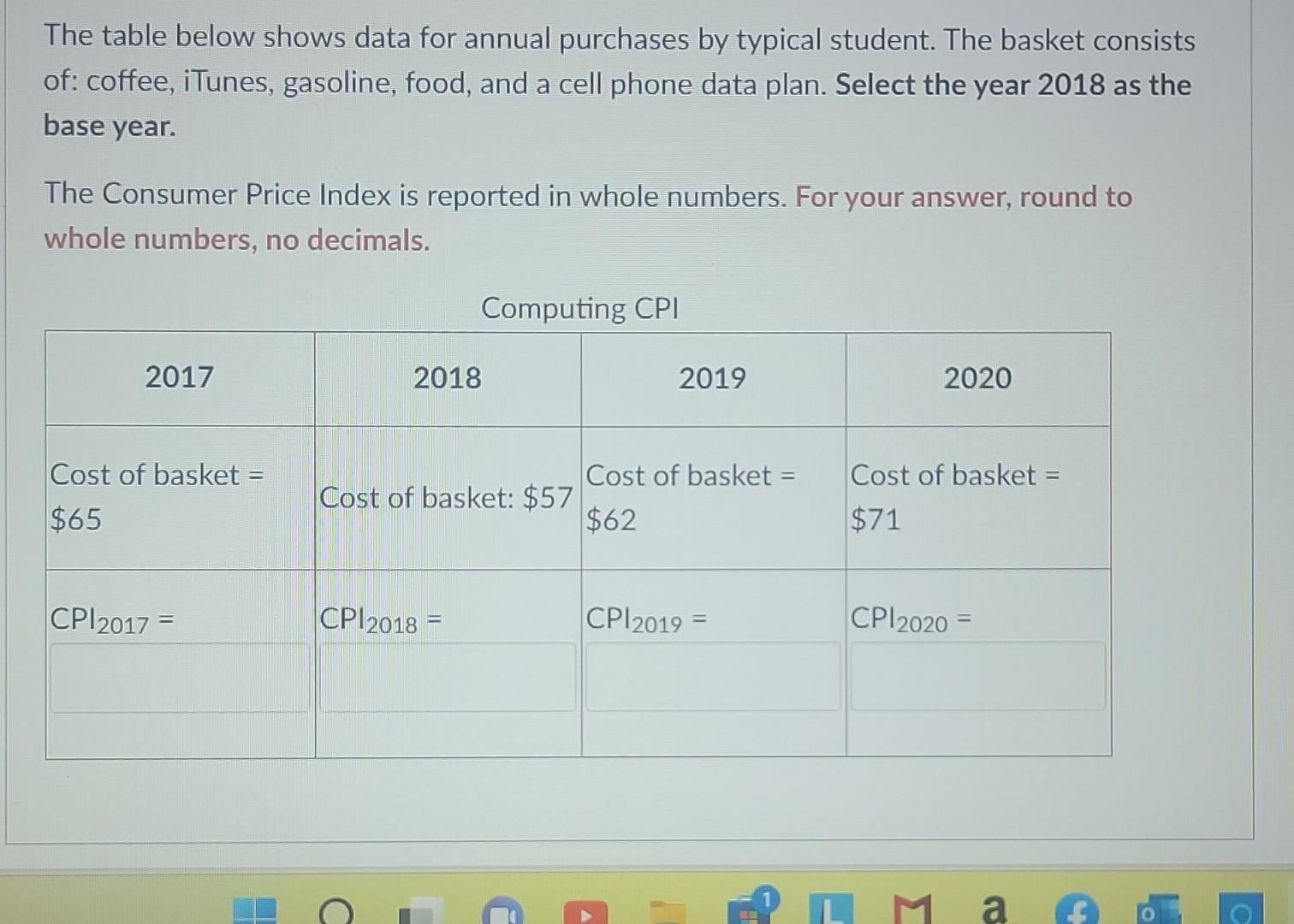 Solved Using the data from the previous table, compute | Chegg.com