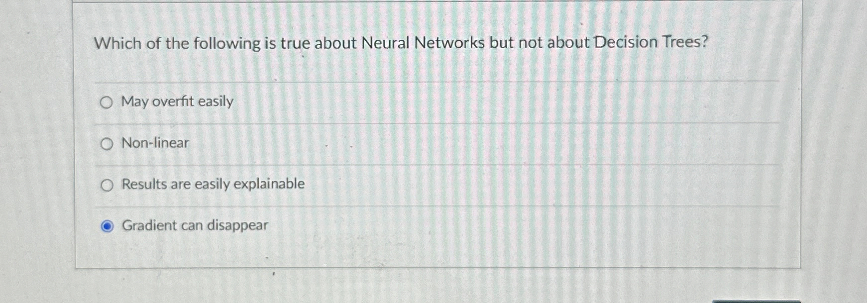 Solved Which of the following is true about Neural Networks | Chegg.com