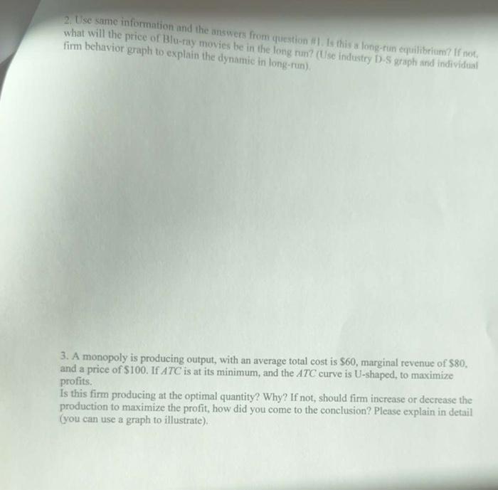 Solved d. minimum average total III. Comprehensive Problems | Chegg.com