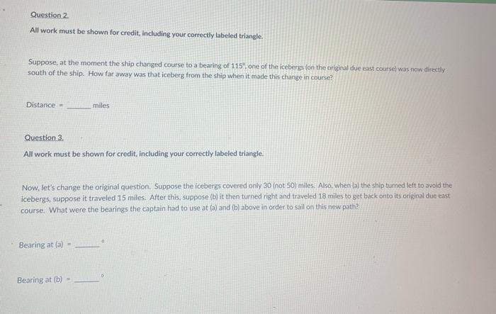 Solved For each part: All work must be shown for credit, | Chegg.com