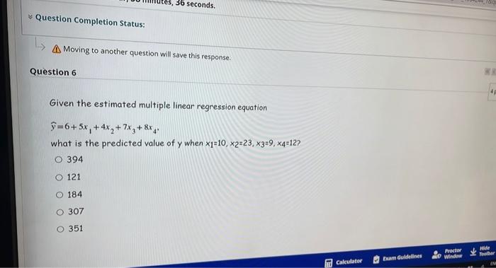 Solved Given the estimated multiple linear regression | Chegg.com