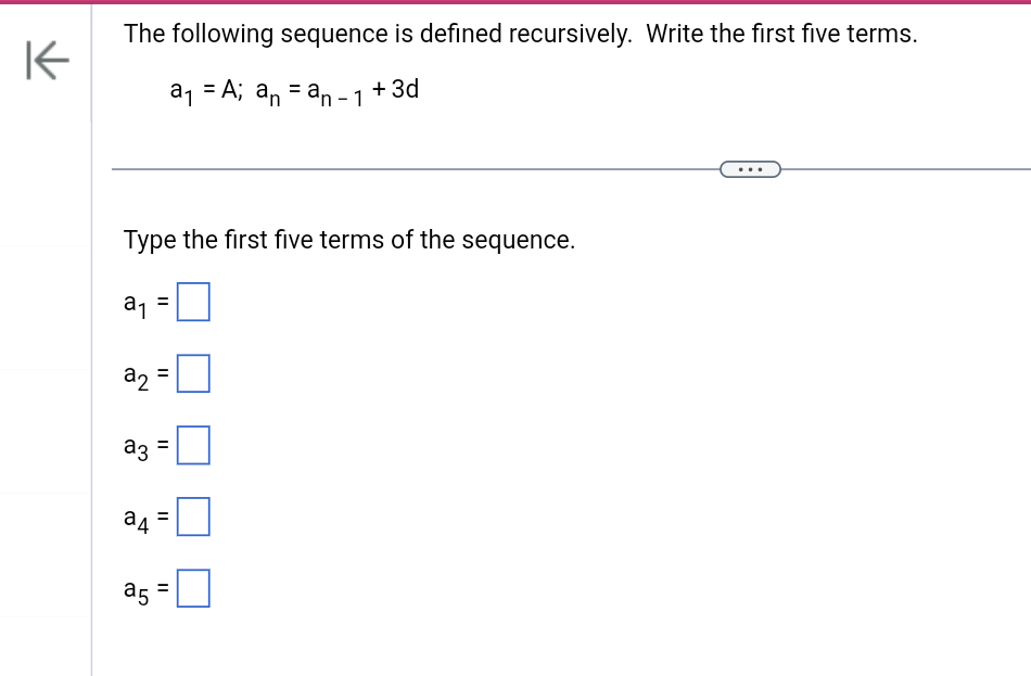 Solved The following sequence is defined recursively. Write | Chegg.com