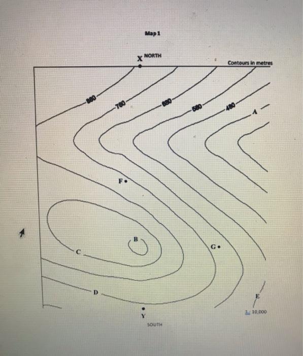 Solved Part 1 Use Map 1 for this exercise. The scale of the | Chegg.com