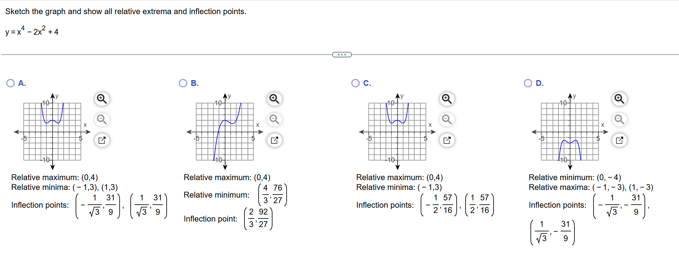 Solved Sketch the graph and show all relative extrema and | Chegg.com