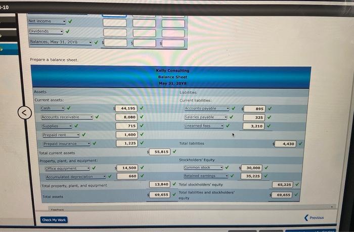 Comprehensive Problem 1 Part 8 The following is a | Chegg.com