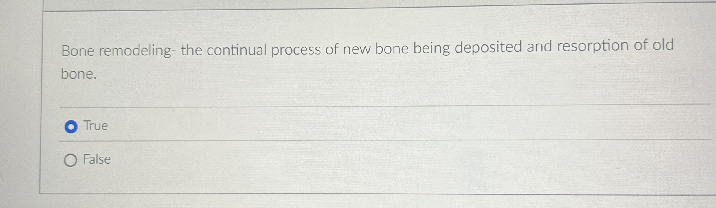 Bone remodeling- ﻿the continual process of new bone | Chegg.com