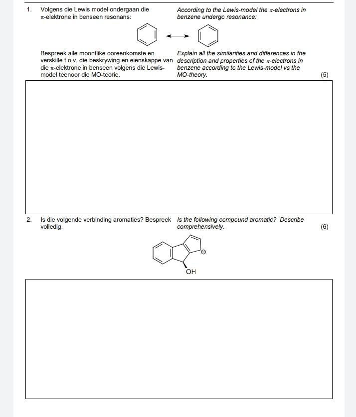 Solved 1. Volgens die Lewis model ondergaan die T-elektrone | Chegg.com