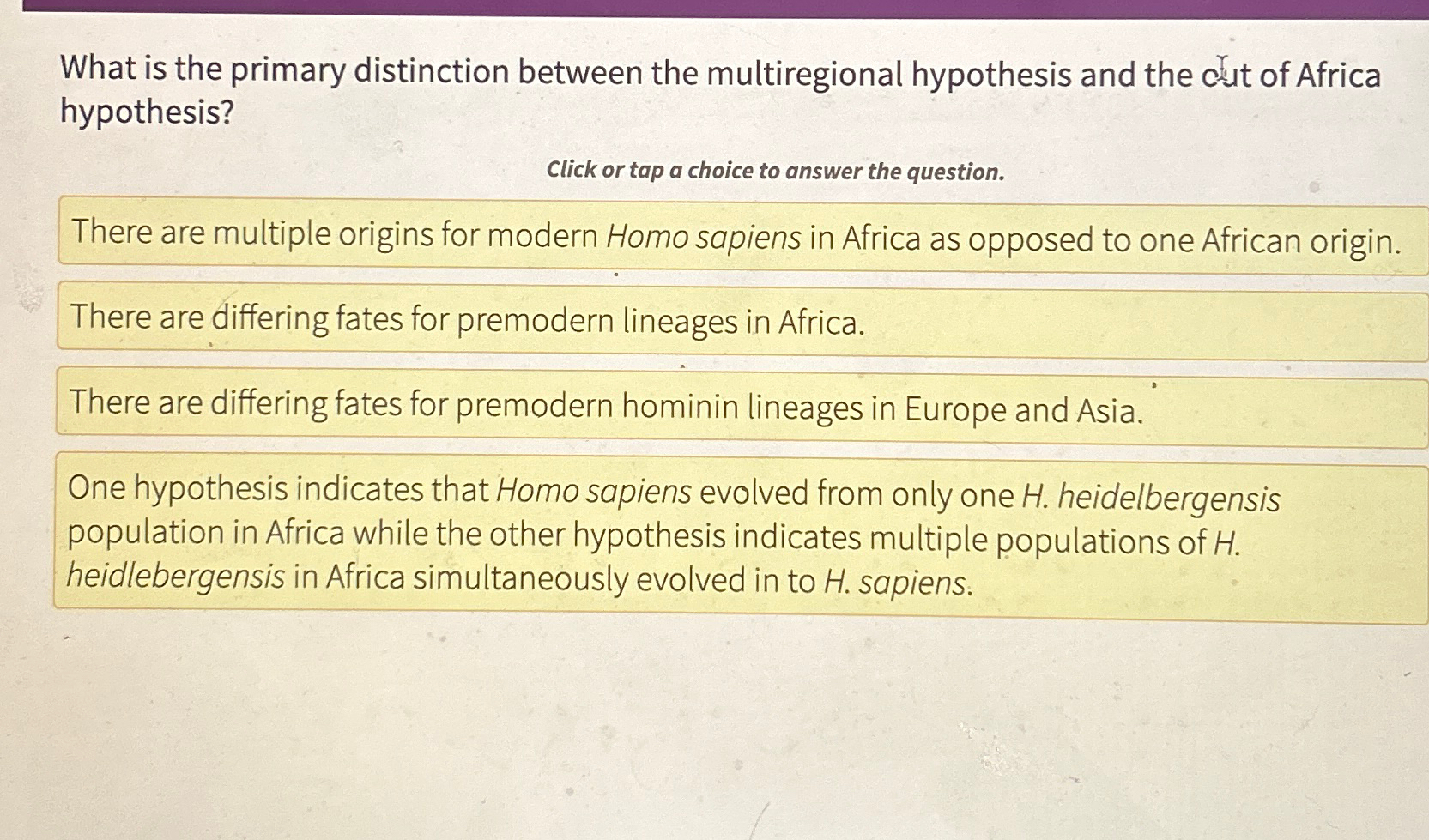 Solved What is the primary distinction between the | Chegg.com