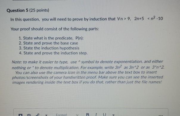 Solved Question 5 25 Points In This Question You Will 
