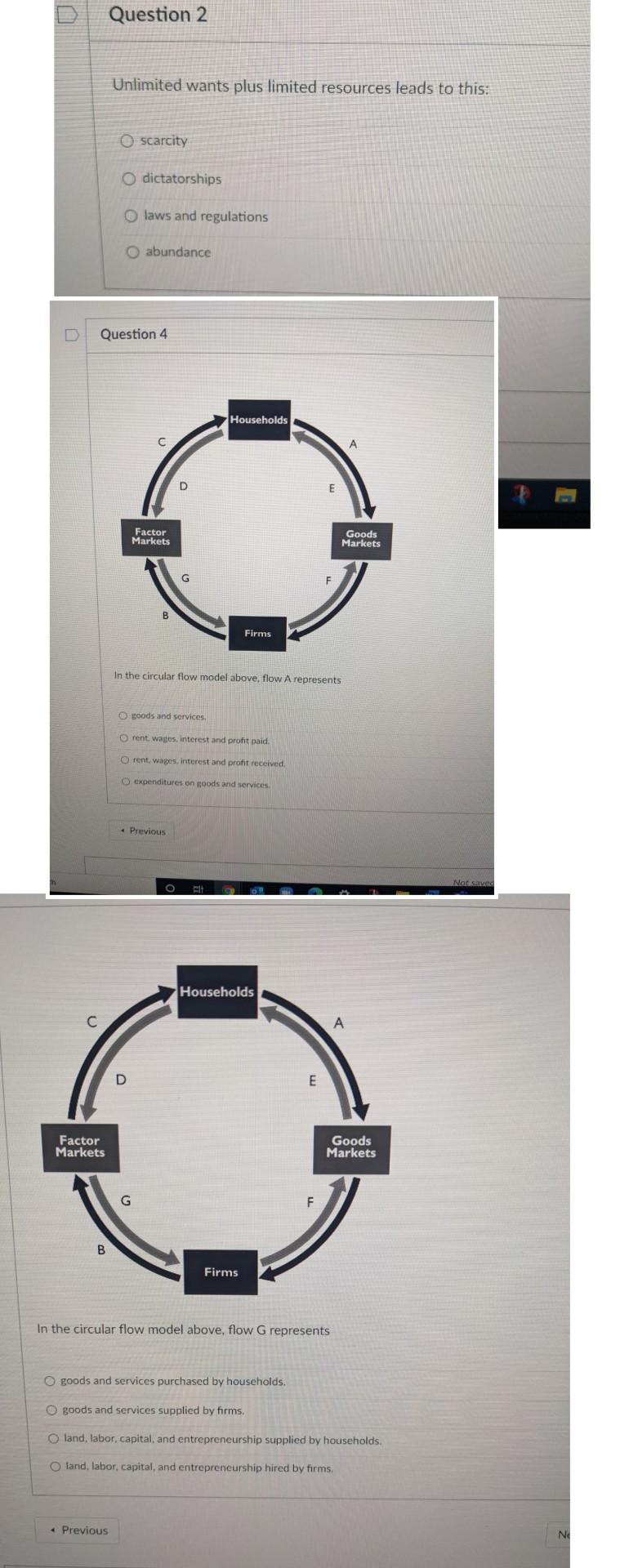 Solved Question 2 Unlimited wants plus limited resources | Chegg.com