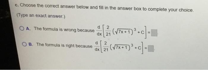 Solved Right, or wrong? Say which for each formula and give | Chegg.com