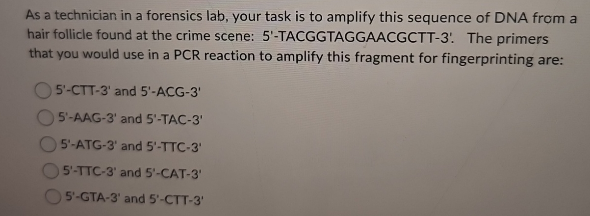 Solved As a technician in a forensics lab, your task is to | Chegg.com