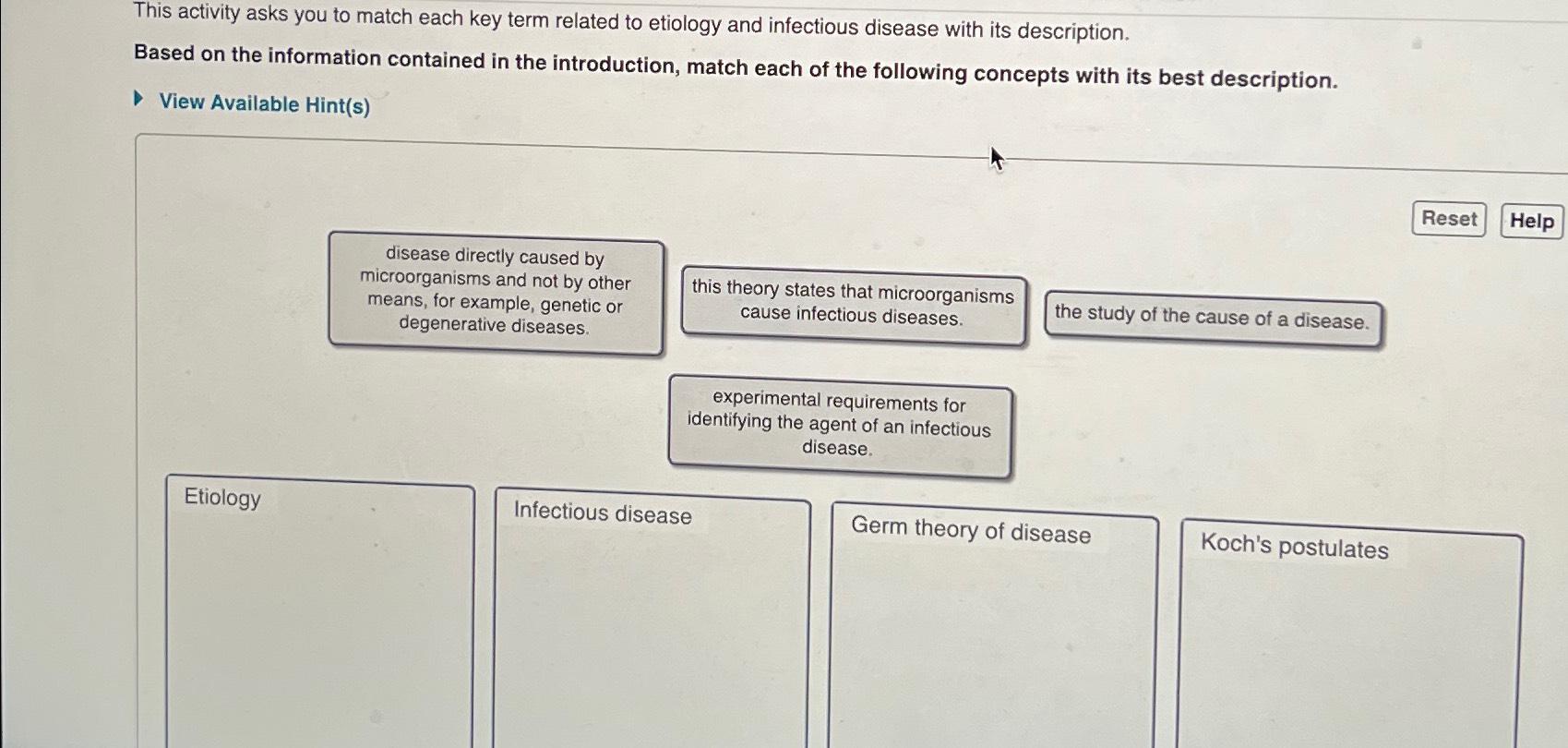 Solved This activity asks you to match each key term related | Chegg.com