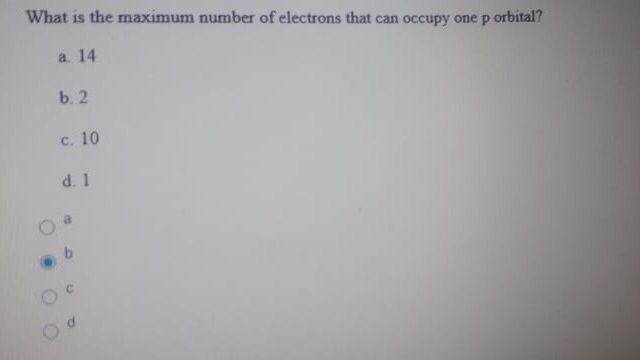 Solved What is the maximum number of electrons that can | Chegg.com