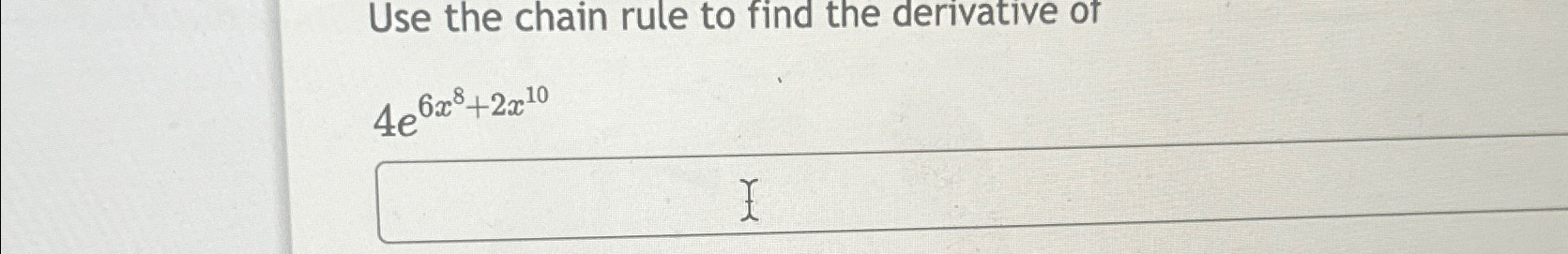 Solved Use the chain rule to find the derivative | Chegg.com