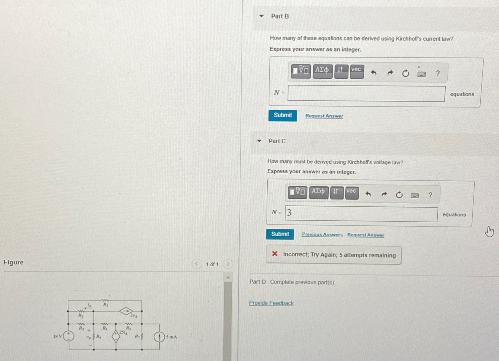 Solved Part BHow many of these equations can be derived | Chegg.com