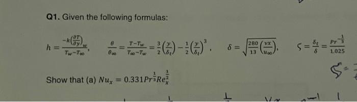 Solved Q1. Given the following formulas: | Chegg.com