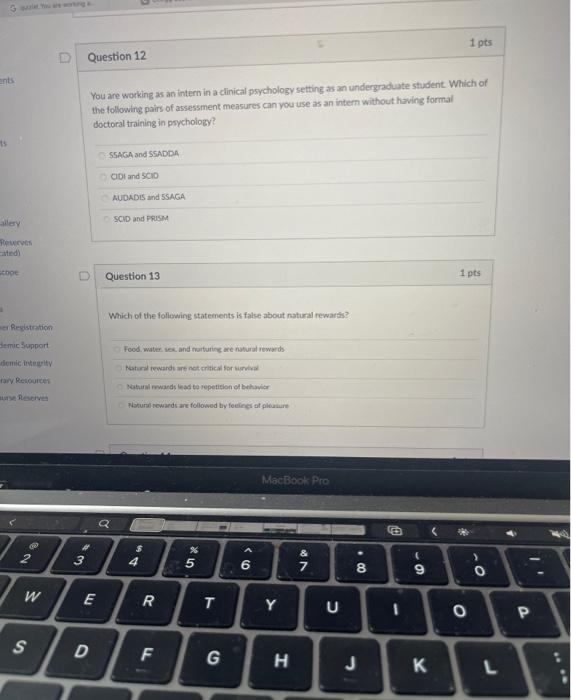 Solved You are working as an intern in a clinical psychology | Chegg.com